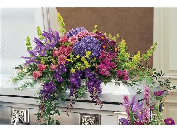 Graceful Tribute Casket Spray b2122 | Flower Delivery | Flower Shop