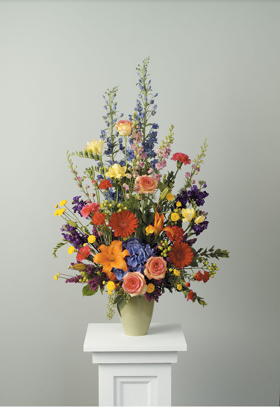 Vibrant Floral Arrangement b2384 | Flower Delivery | Flower Shop