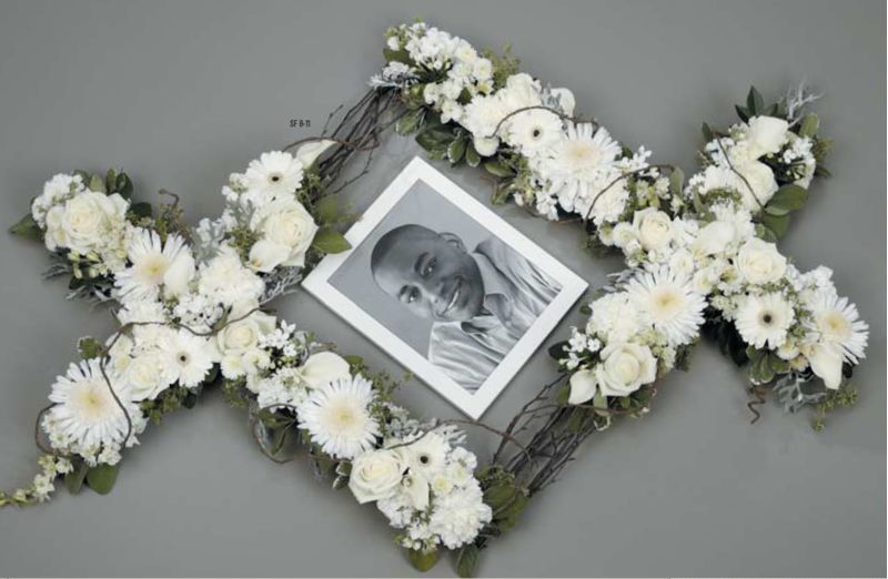 Flower Frame Sympathy Arrangement b2407 | Flower Delivery | Flower Shop